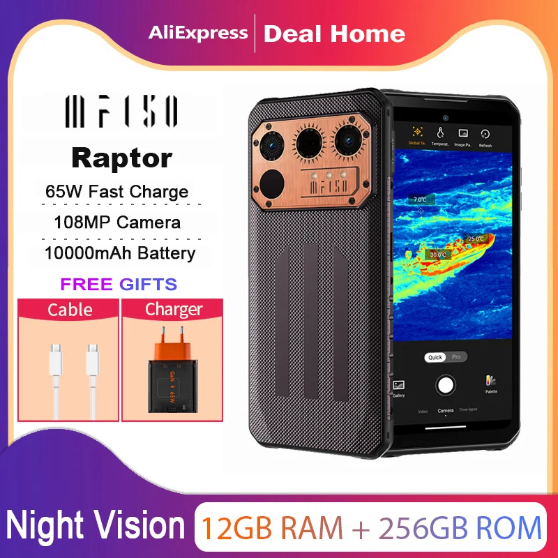 IIIF150-Raptor-12GB-256GB-Rugged-Machine-Thermal-Imaging-6-8-120Hz-10000mAh-108MP-UltraThin-65W ...