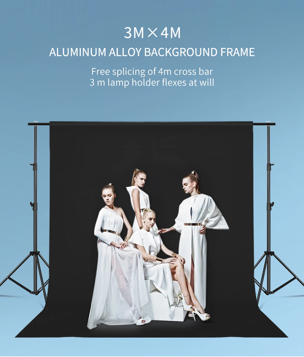 SH-3x4M-Heavy-Duty-Aluminum-Backdrop-Stand-6KG-Large-Frame-Support ...