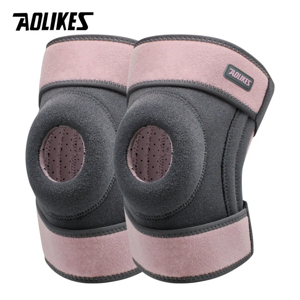 AOLIKES Knee Brace with Side Stabilizers Patella Gel Pads Knee Support ...