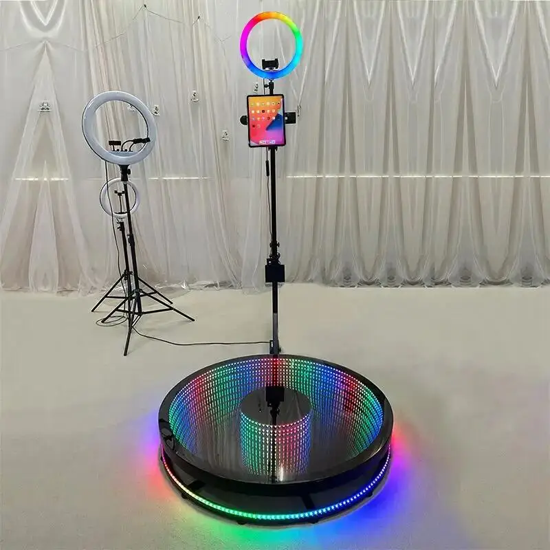 Buy-Led-Mirror-Infinity-Glass-360-Photo-Booth-Machine-Degree-Rotating ...