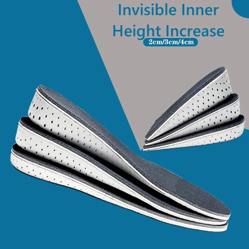 Height Increase Insole Men Women Memory Foam Heel Lifting Insert ...