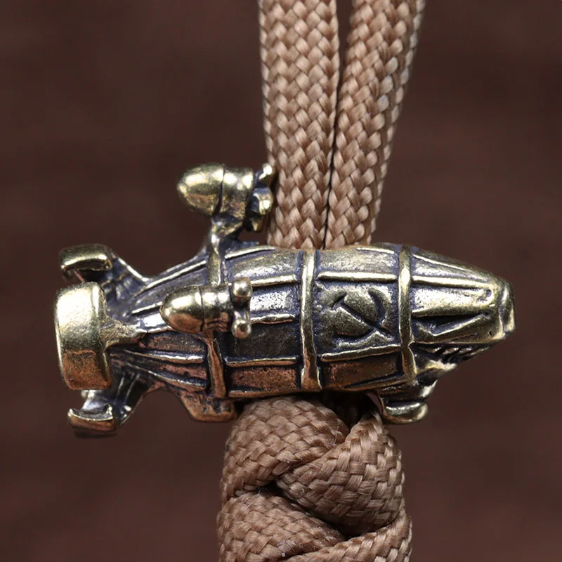 Soviet-Air-Force-Kirov-Airship-Brass-Knife-Bead-DIY-EDC-Woven-Paracord ...