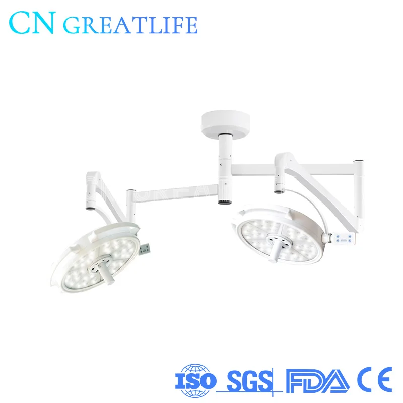 Double Head Medical Hospital Equipment Ceiling Wall Mounted LED Cold ...