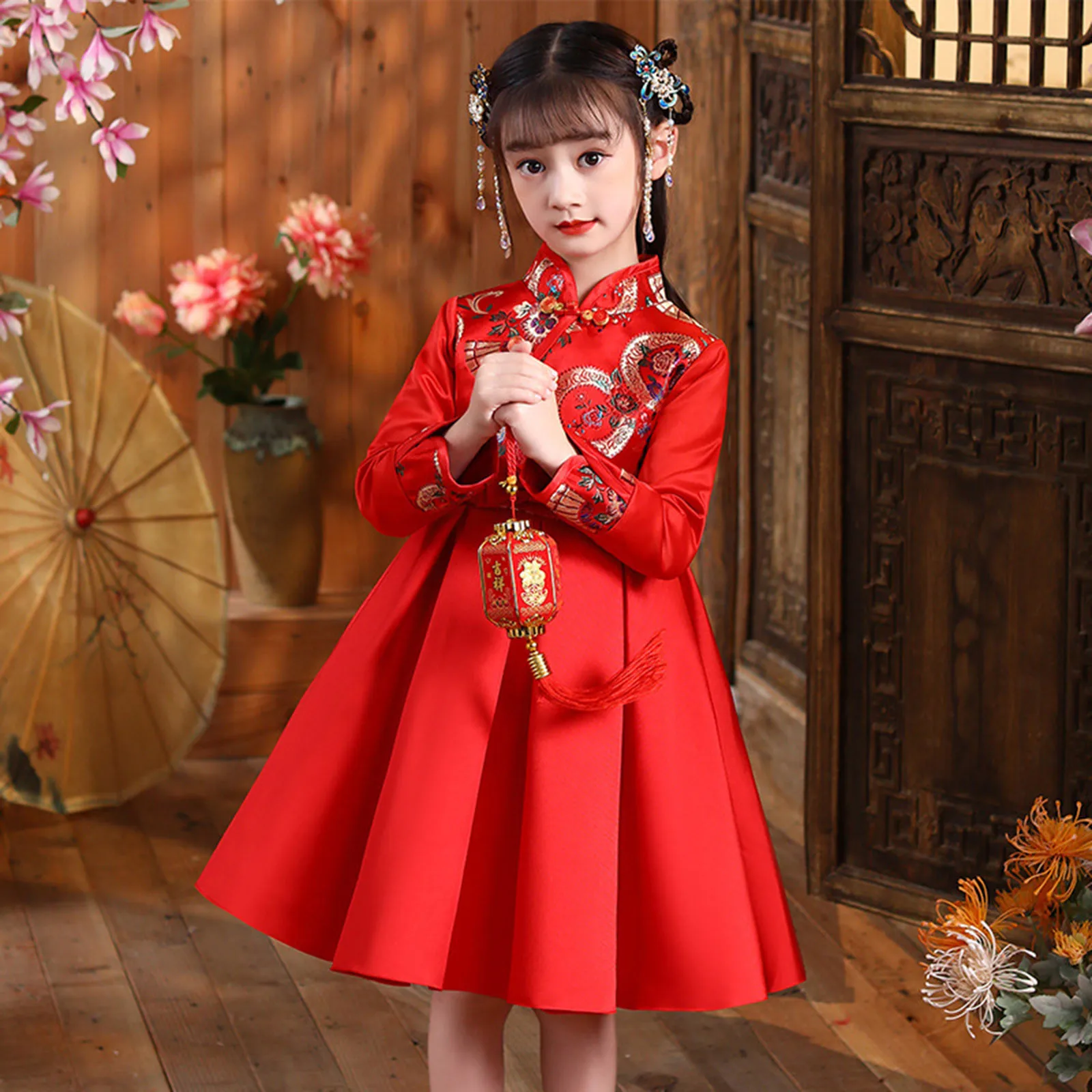 Warm-Princess-Chinese-Tang-Thick-Baby-Girls-Kids-Clothes-Suit-Dresses ...