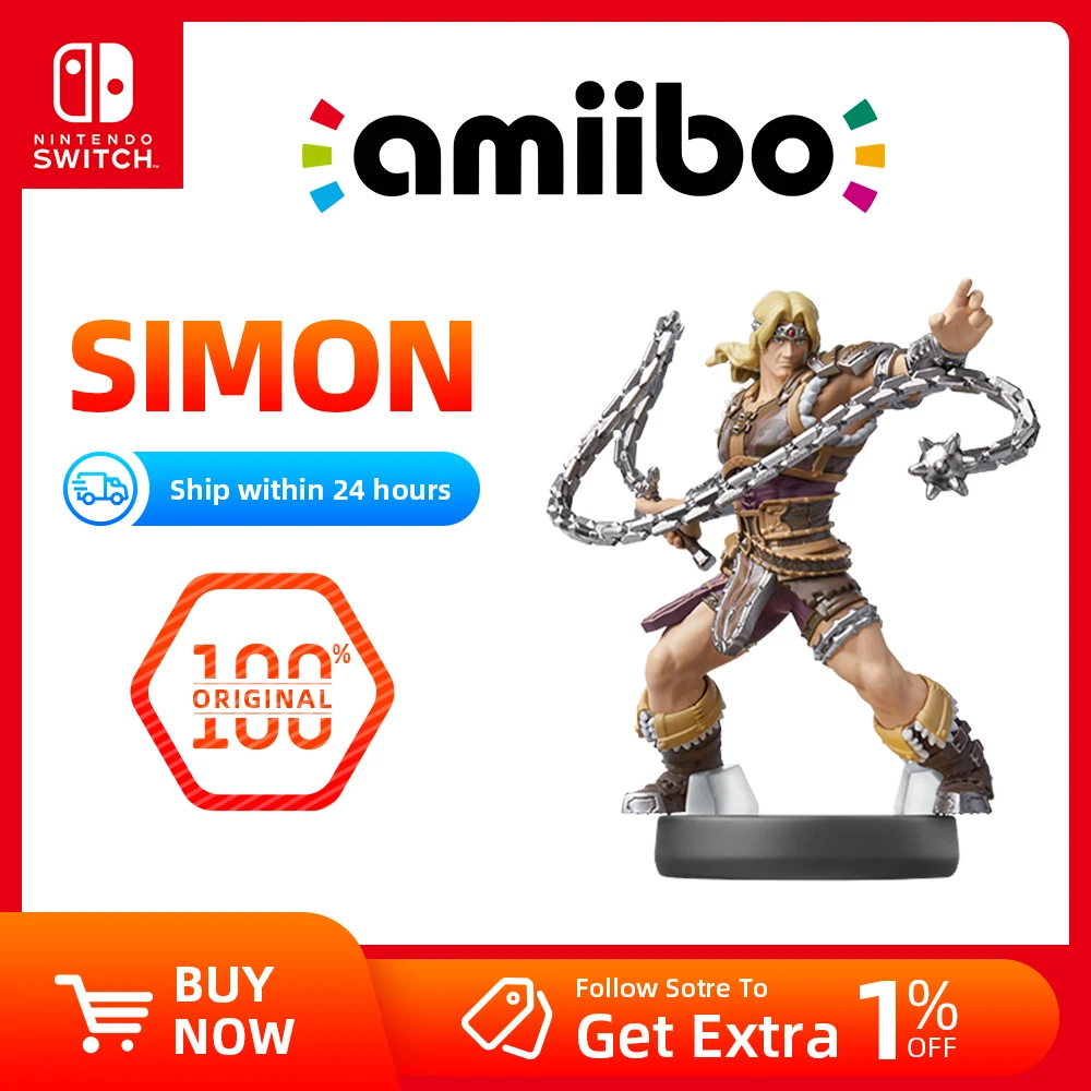 Figura-de-Nintendo-Amiibo-Simon-para-consola-de-juegos-Nintendo-Switch ...