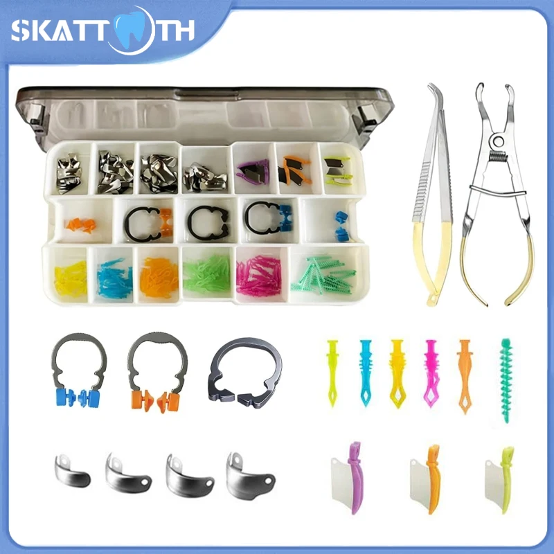 Dental-Sectional-Matrix-System-A3-Metal-Matrices-Titanium-Clamping ...