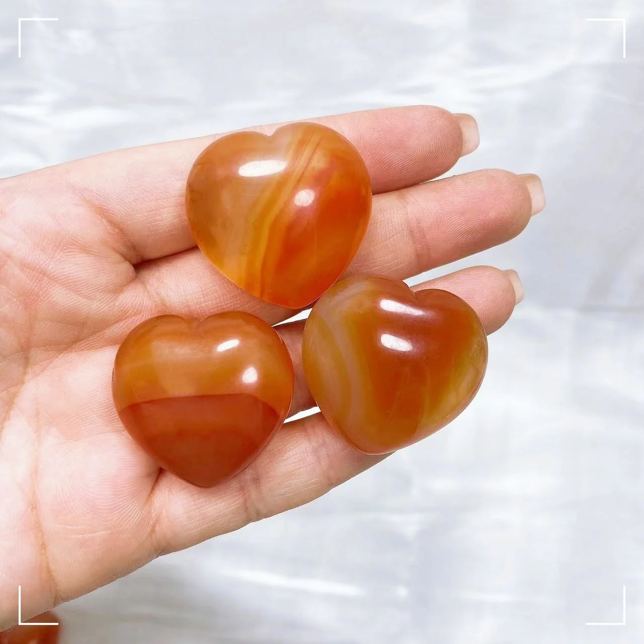 30mm Natural Carnelian Heart Statue Crystal Stone Red Agate Reiki ...