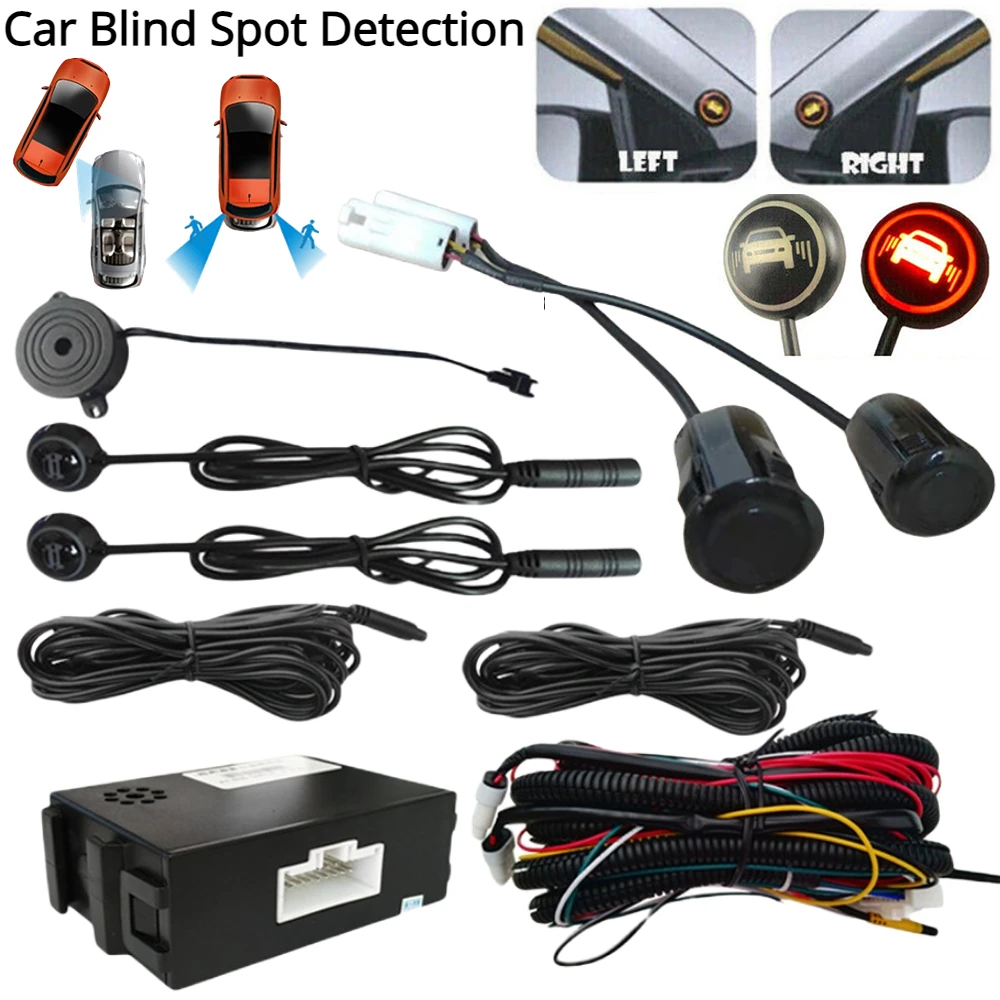 Car-Blind-Spot-Detection-System-BSD-Warning-Light-Monitoring-Assist ...