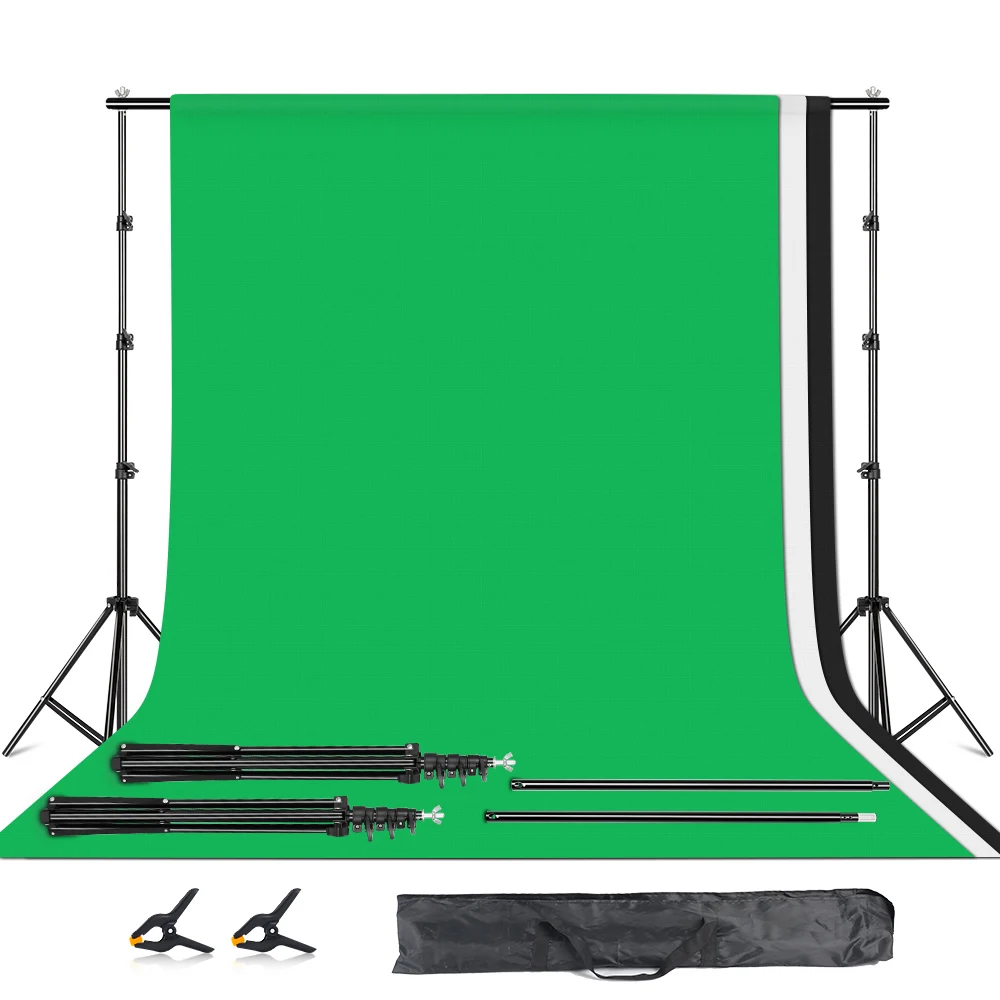 Sh Photography Background Stand Kit With Adjustable Stand Support ...