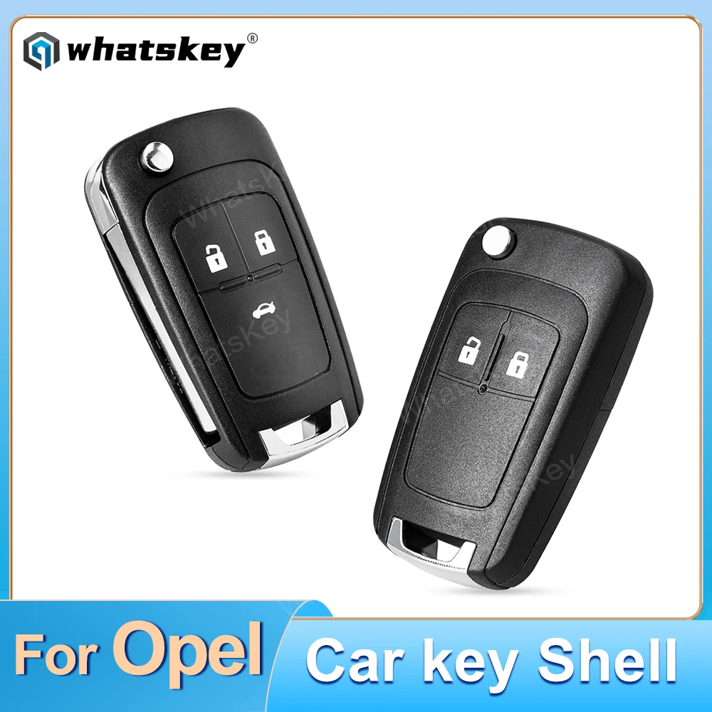 WhatsKey-3-Buttons-Car-Key-Shell-Remote-Flip-Folding-Key-Fob-Case-For ...