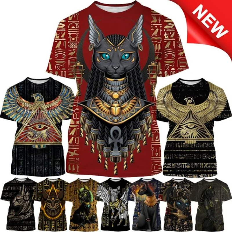 New-Ancient-Horus-Egyptian-God-Eyes-3D-Print-T-Shirt-Fashion-Men-Clothing-Personalized-Egyptian ...