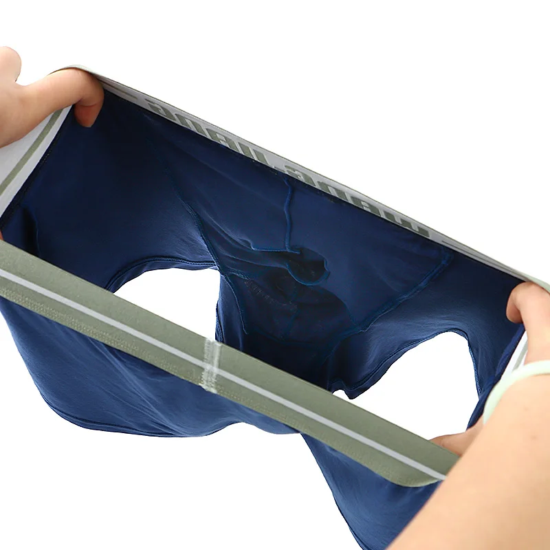 Solid-Color-Modal-Material-Breathable-Boxers-with-Separated-Pouches-for ...