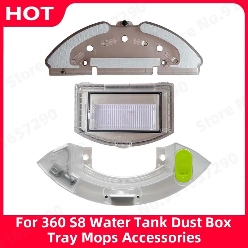 Water-Tank-Dustbin-Dust-Box-With-Filter-Tray-Mops-With-Cloths-Spare ...
