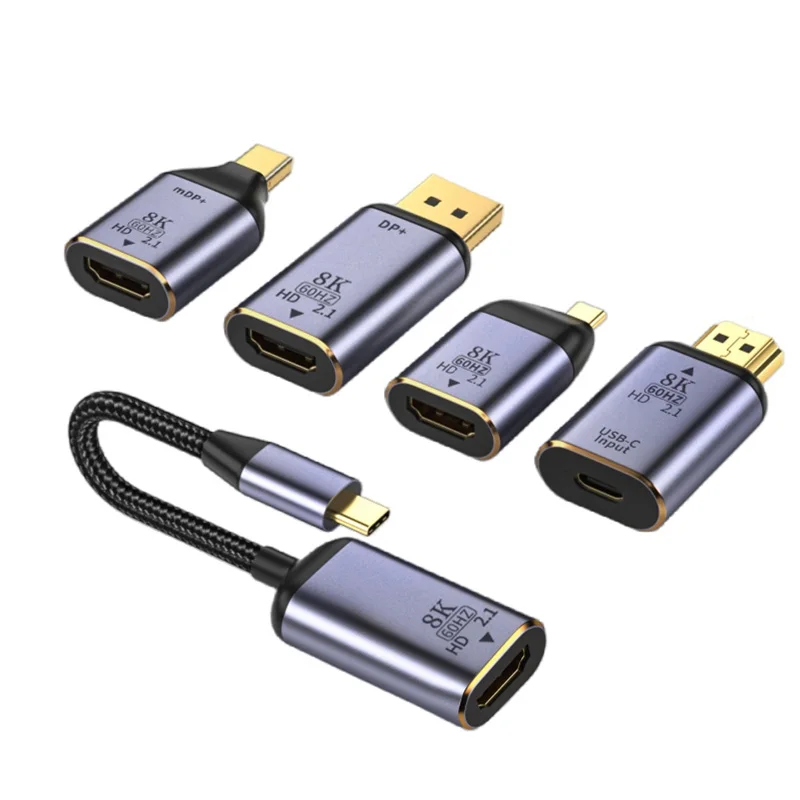 8K-60Hz-HDMI-Compatible2-1-Adapters-USB-C-DP-Mini-DP-To-HDMI-Compatible ...
