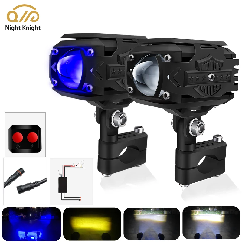 Night-knight-Motorcycle-Led-Auxiliary-Spotlight-120W-Super-Bright ...