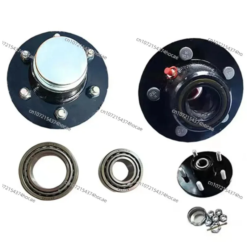 Bearing seat Wheel hub Trailer shaft head, Haba head Straight shaft ...