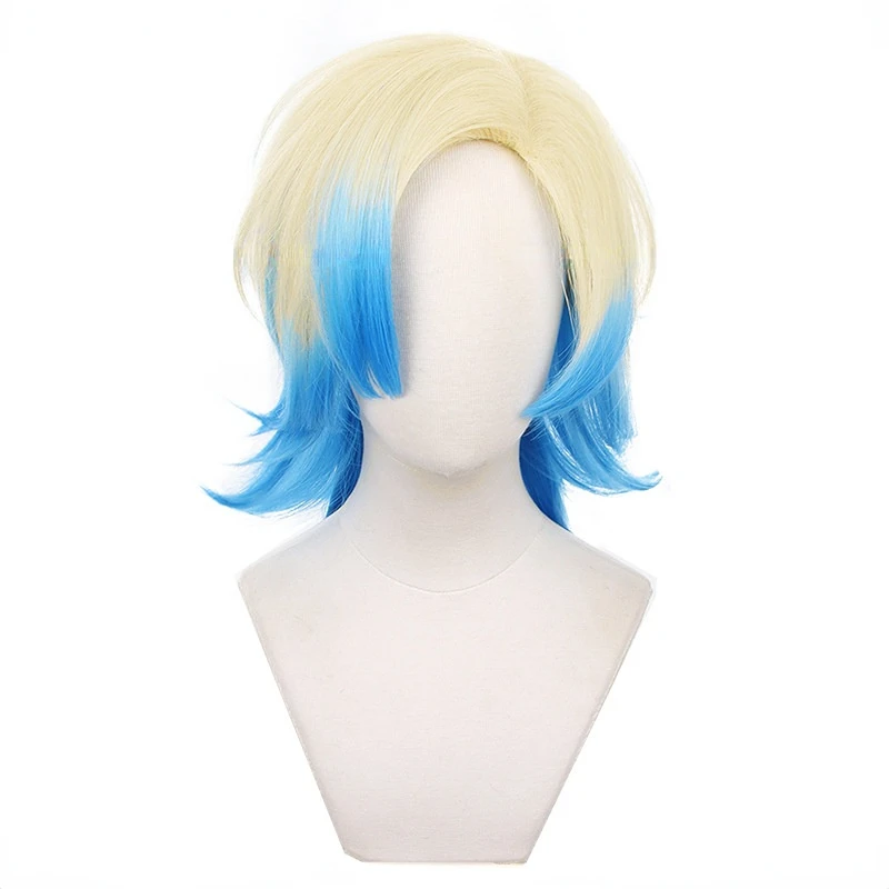 High Quality Anime Blue Lock Michael Kaiser Cosplay Wig 60cm Gradient ...