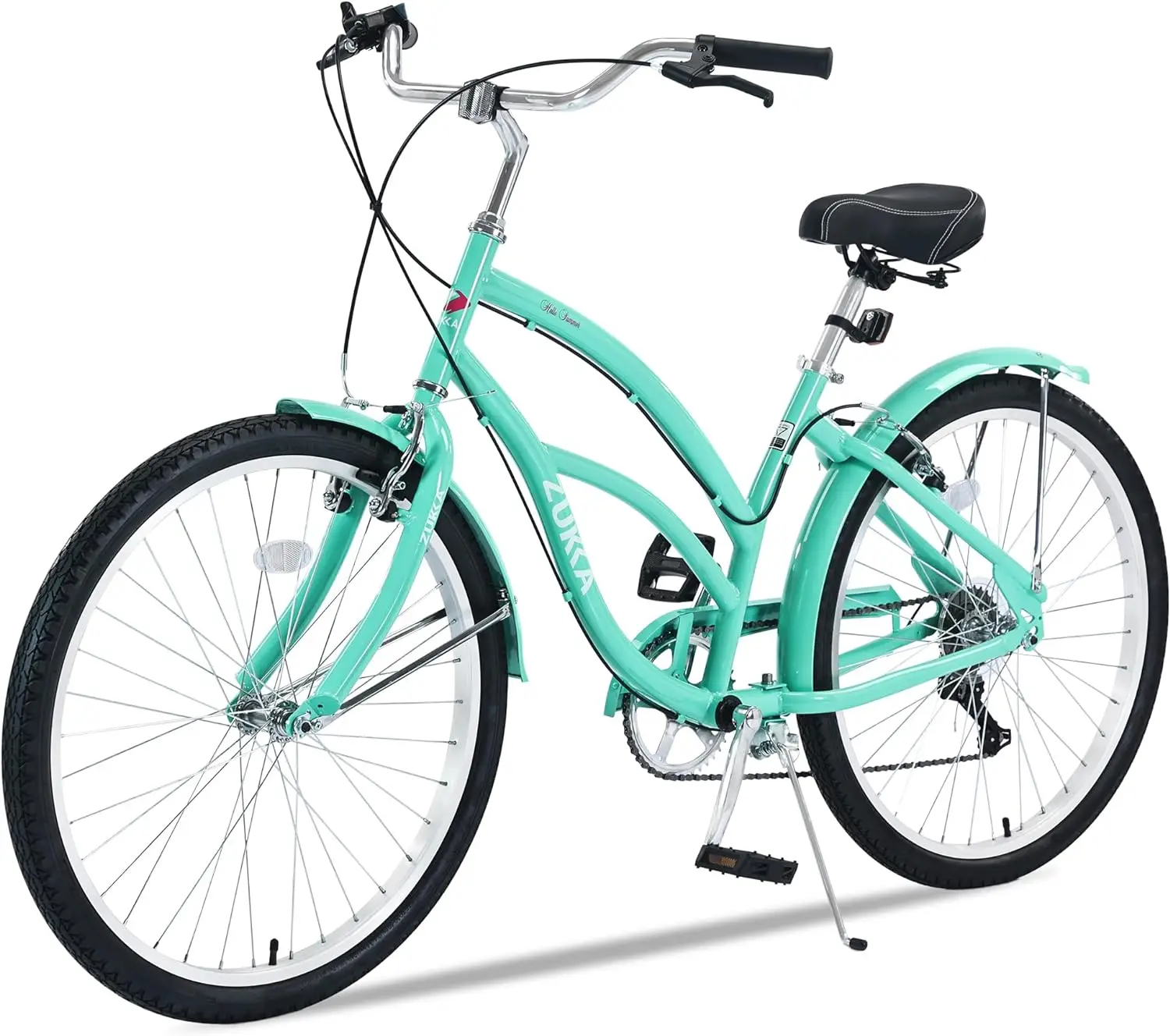 ZUKKA-26-Inch-Beach-Cruiser-Bike-Steel-Frame-7-Speed-Bicycles-Adult ...