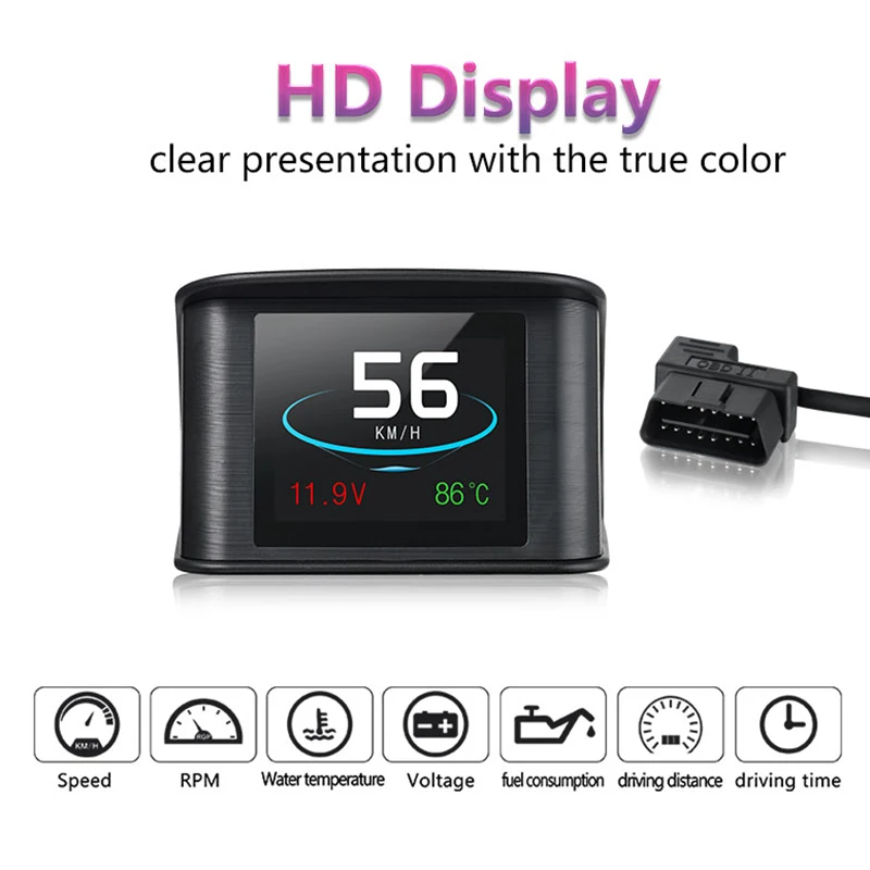 Universal-HUD-P10-OBD2-Smart-Digital-Meter-Head-Up-Display-overspeed ...