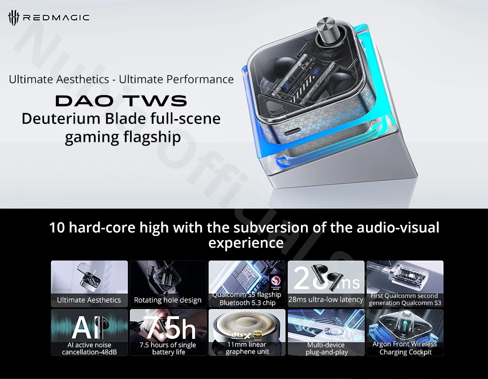 RedMagic Dao TWS Deuterium Gaming Earbuds