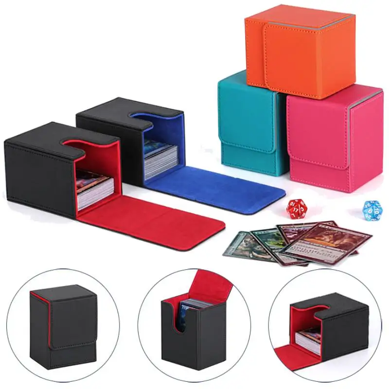 Hot-Trading-Card-Deck-Box-Holder-100-Large-MTG-Cards-Organizer-Storage ...