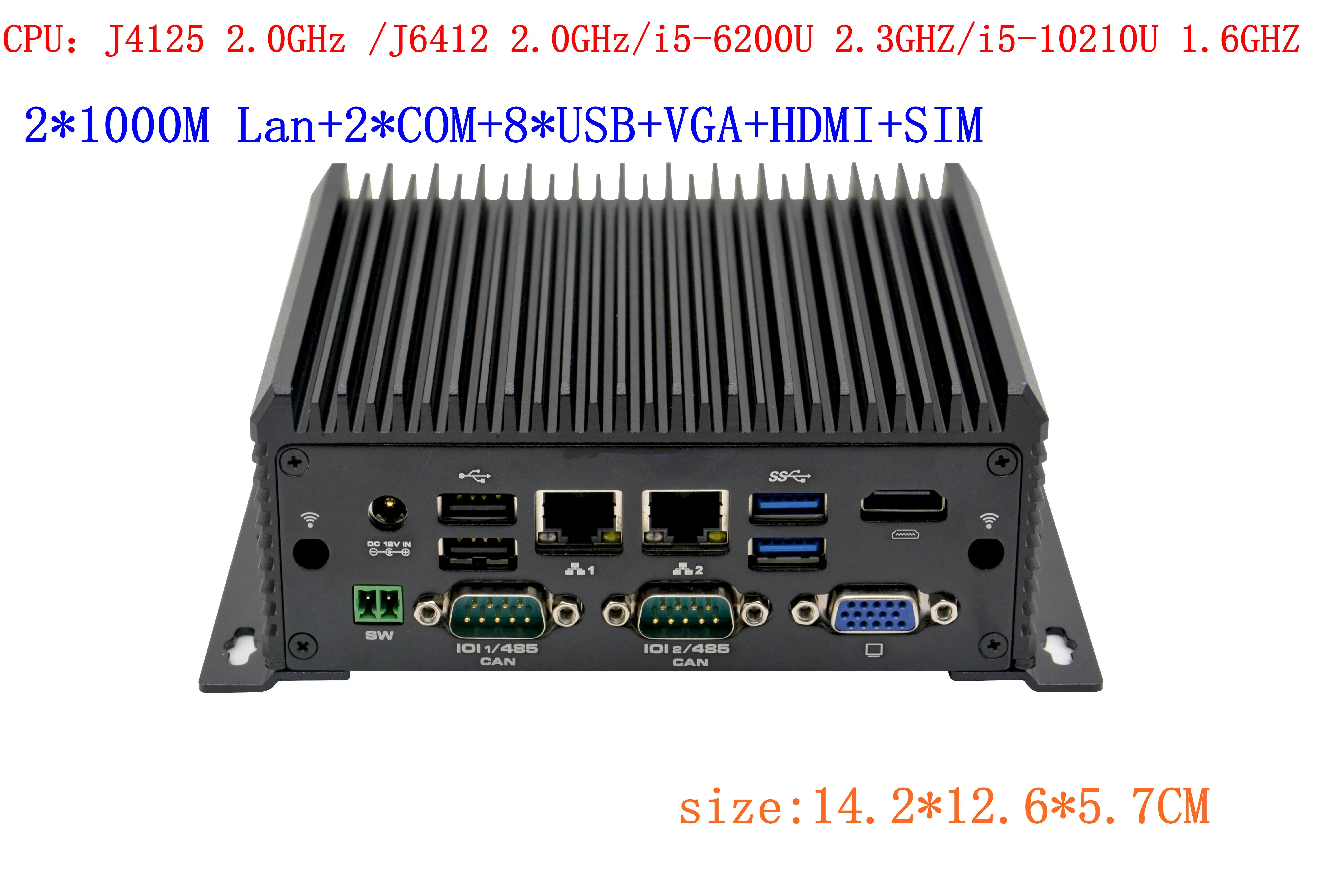 Intel-J6412-Core-i5-10210U-1-6Ghz-Fanless-embedded-industrial-PC-Dual ...