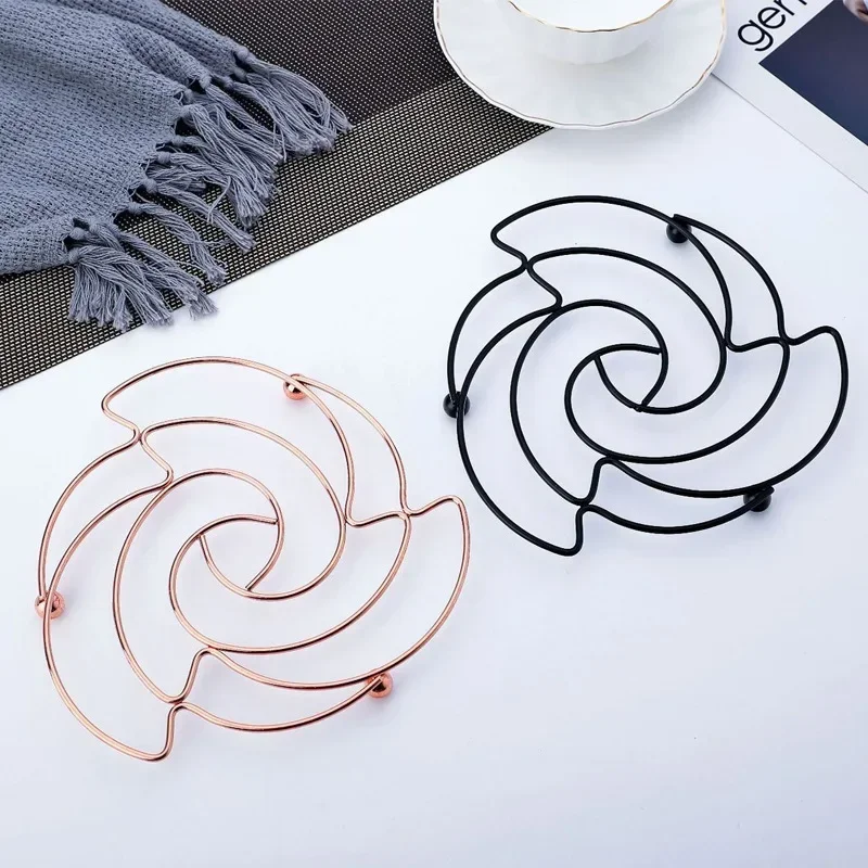 Creative-Iron-Placemat-Pan-Pot-Mat-Holder-Stand-Hot-Round-Kitchen-Tools ...