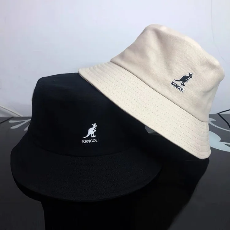 캥거루 모자 Kangol 어부 모자 여성 여름 얼굴 보이는 작은 별 같은 스타일 햇빛 차단 모자 남성 패션 브랜드 분지 모자