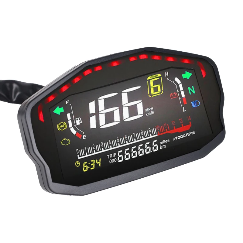 Motorcycle-Universal-LED-LCD-Speedometer-Digital-Backlight-Odometer-For ...
