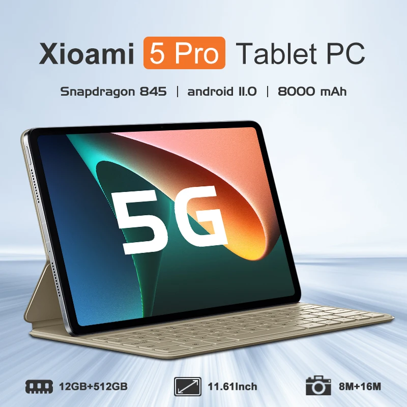 Tableta-con-teclado-12GB-2023-GB-Snapdragon-512-5G-Tarjeta-SIM-Dual ...