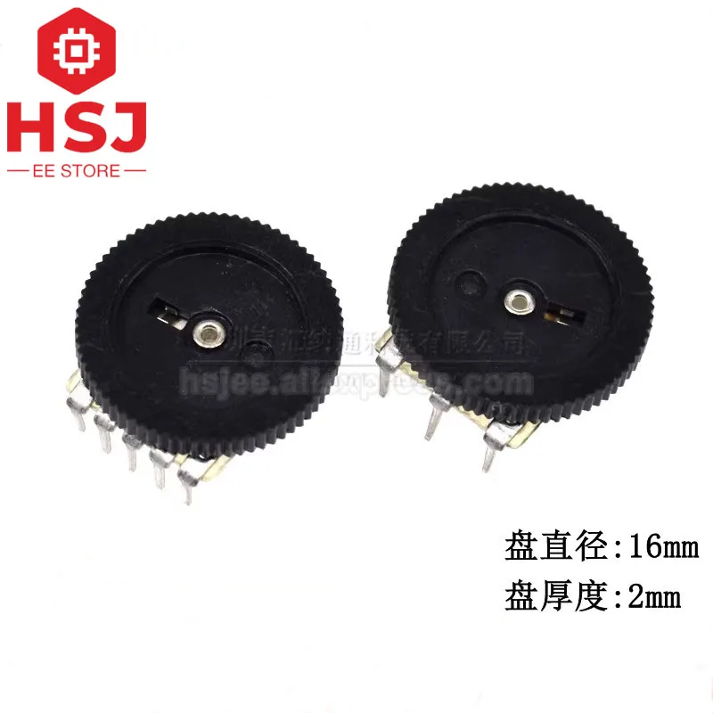 10PCS-Lot-Volume-Wheel-Gear-Potentiometer-B103-10K-Ohm-3-Pin-Single ...