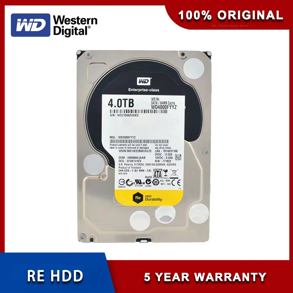 Western-digital-RE-4TB-3TB-2TB-Internal-Enterprise-Hard-Drive-3-5-Inch ...