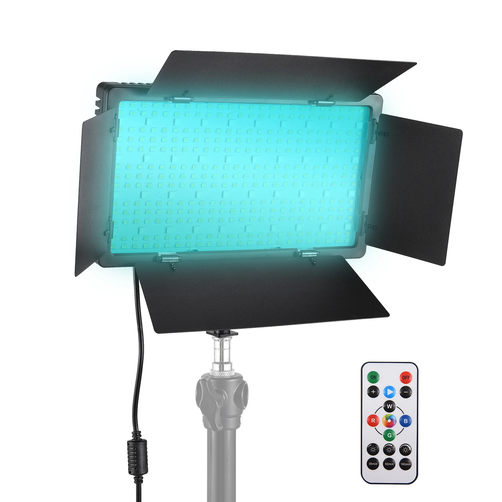 RGB-Photography-Light-36W-LED-Light-Panel-352LEDs-3200K-5600K-DC-NP ...