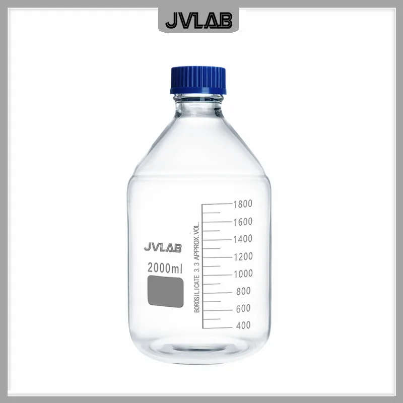 Reagent-Bottle-2000mL-Clear-Glass-Bottle-Replacement-Duran-Bottle-2L ...
