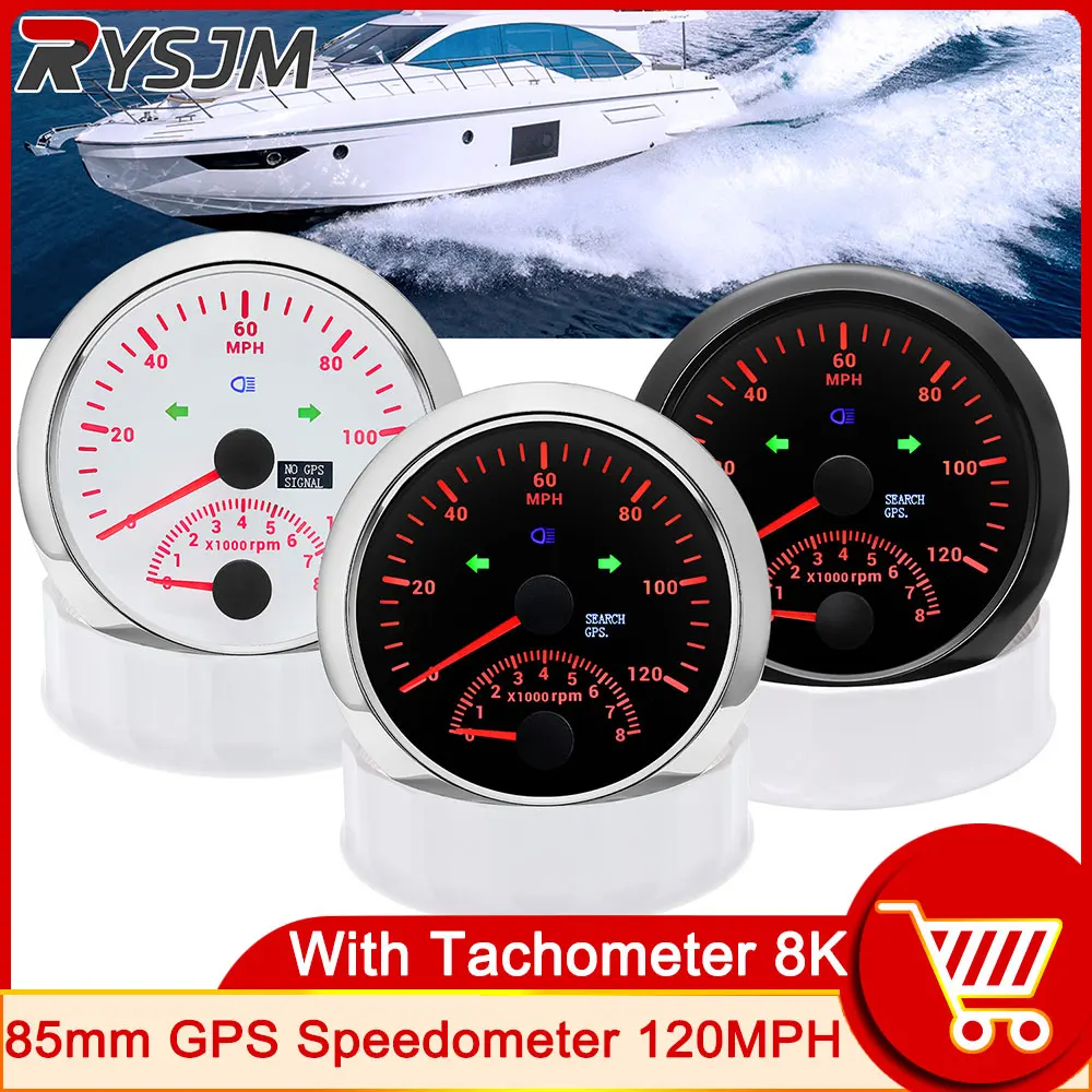 Medidor-de-velocidad-AD-0-120MPH-85mm-GPS-veloc-metro-od-metro-con-tac ...