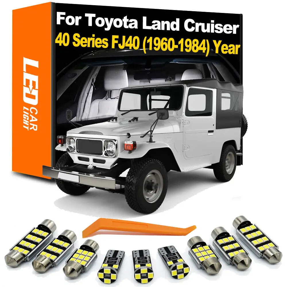 8pcs-LED-Interior-Light-Bulb-For-Toyota-Land-Cruiser-40-Series-FJ40 ...