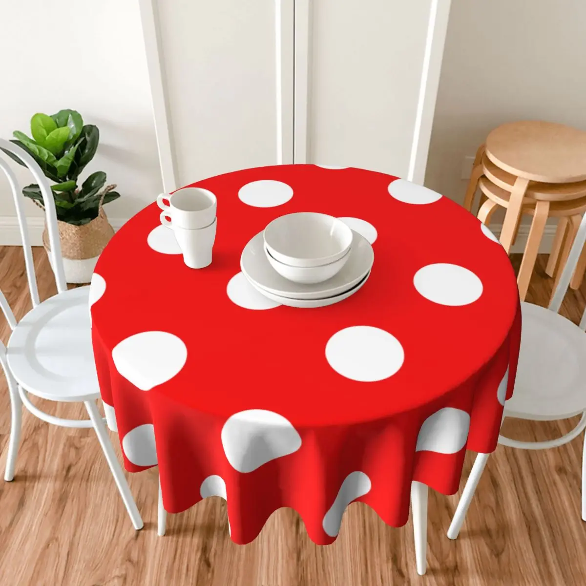 Polka Dot Fabric Tablecloths
