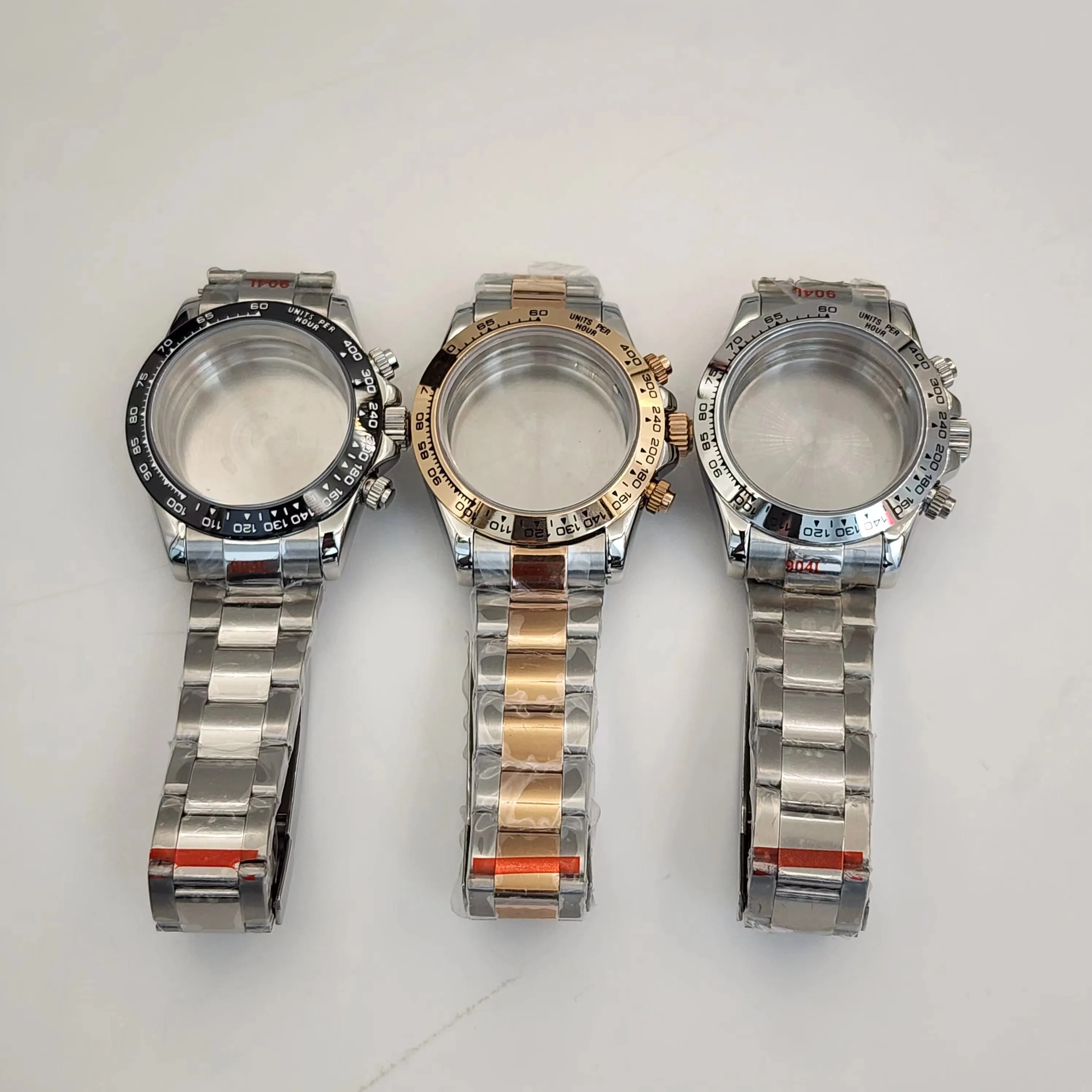 Caja-de-reloj-de-carreras-multifunci-n-cron-grafo-plateado-oro-rosa ...