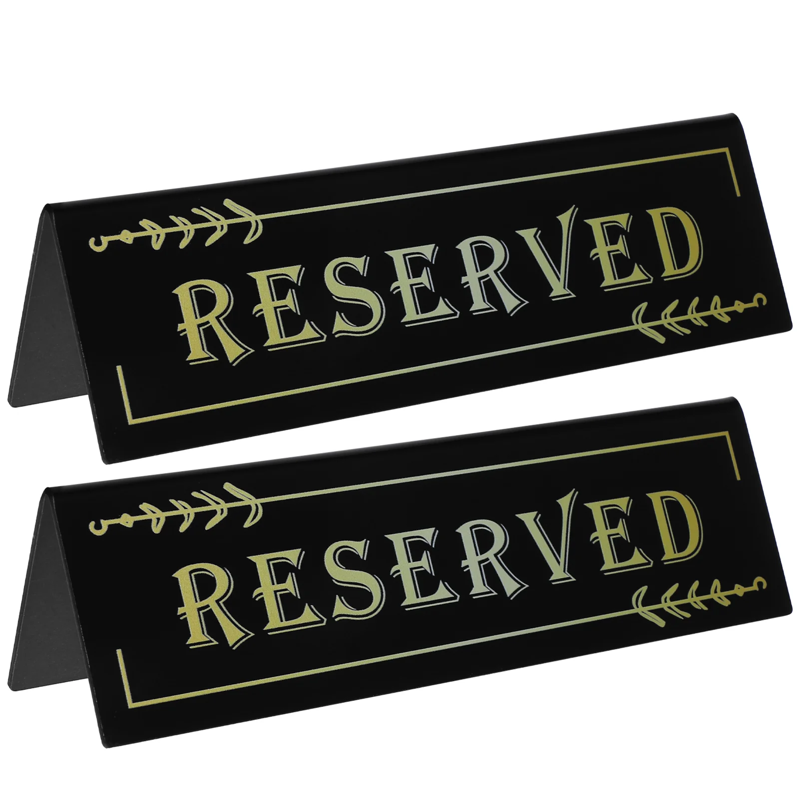 2-Pcs-Inverted-Triangle-Card-Table-Reserved-Seating-Signs-Wedding ...