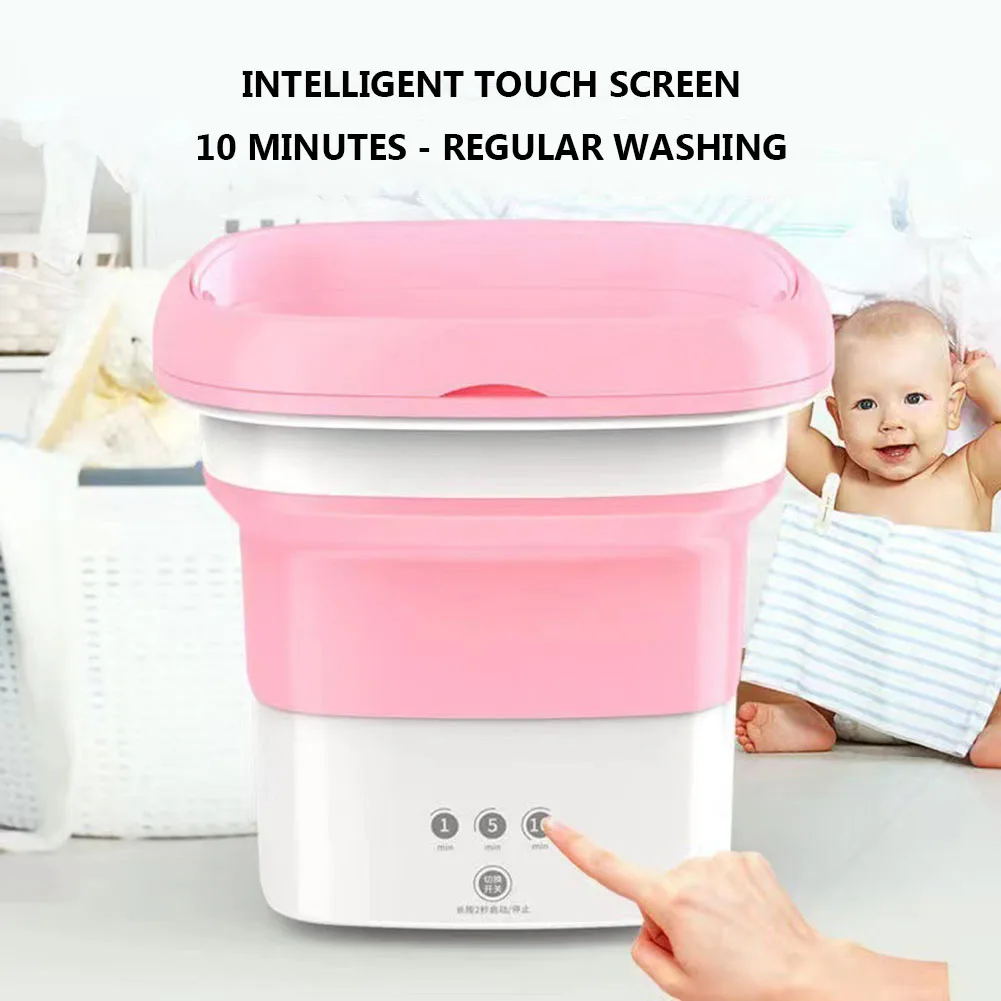 Folding Washing Machine Elution Integrated Mini Washer Portable Special ...