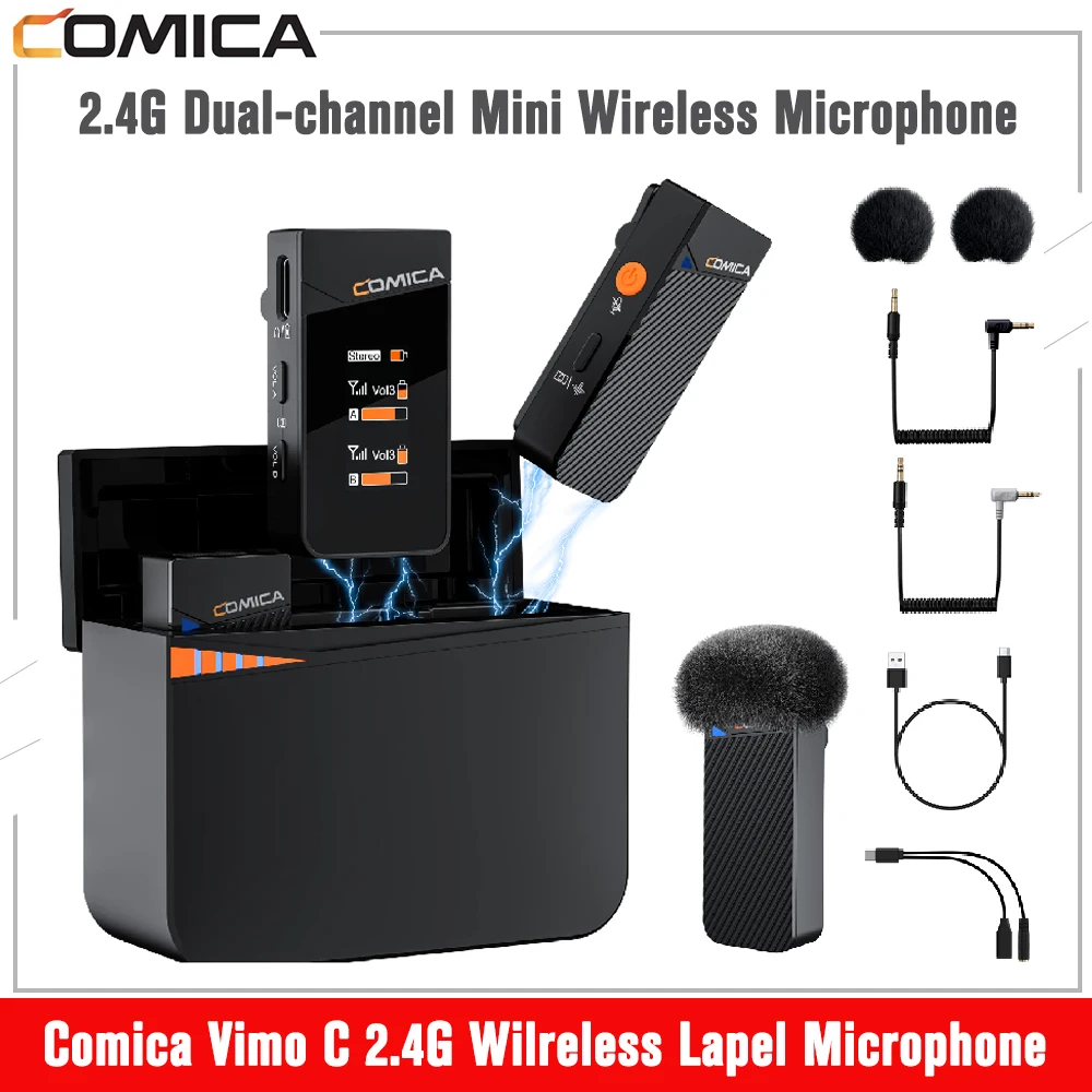 Comica-Vimo-C-2-4G-Wireless-Lapel-Microphone-Vimo-C3-C2-C1-Mini ...
