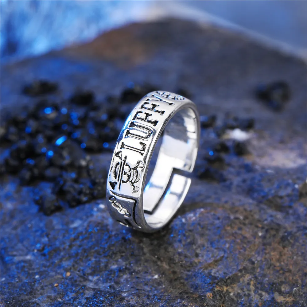 Trafalgar D Law Ring Adjustable | One piece Merchandise | Up to 80% Off ...