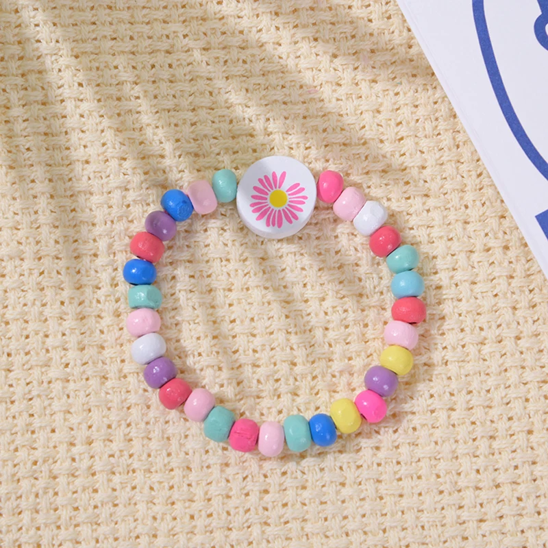 12Pcs-Pack-Cartoon-Children-Wooden-Beads-Color-Bracelet-for-Girl ...