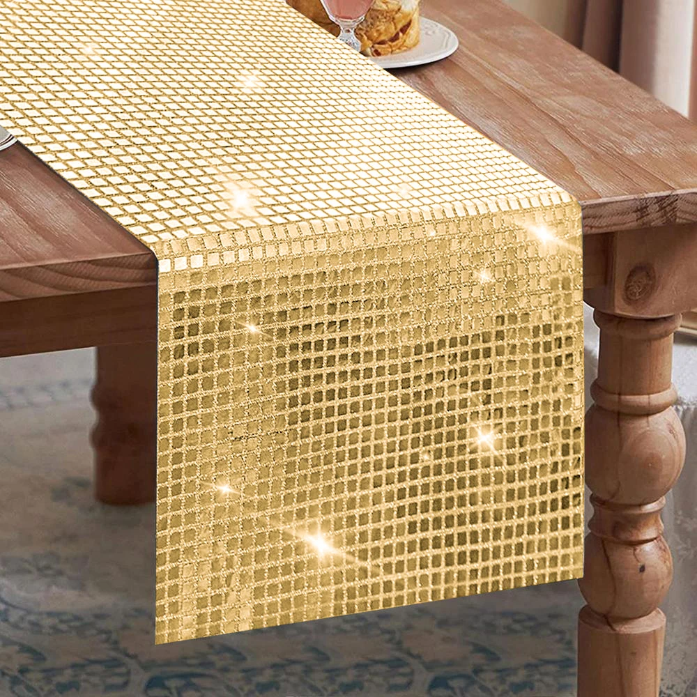 Metallic-Sequin-Table-Runners-Gold-Silver-Rose-Gold-Glitter-Table-Cover ...