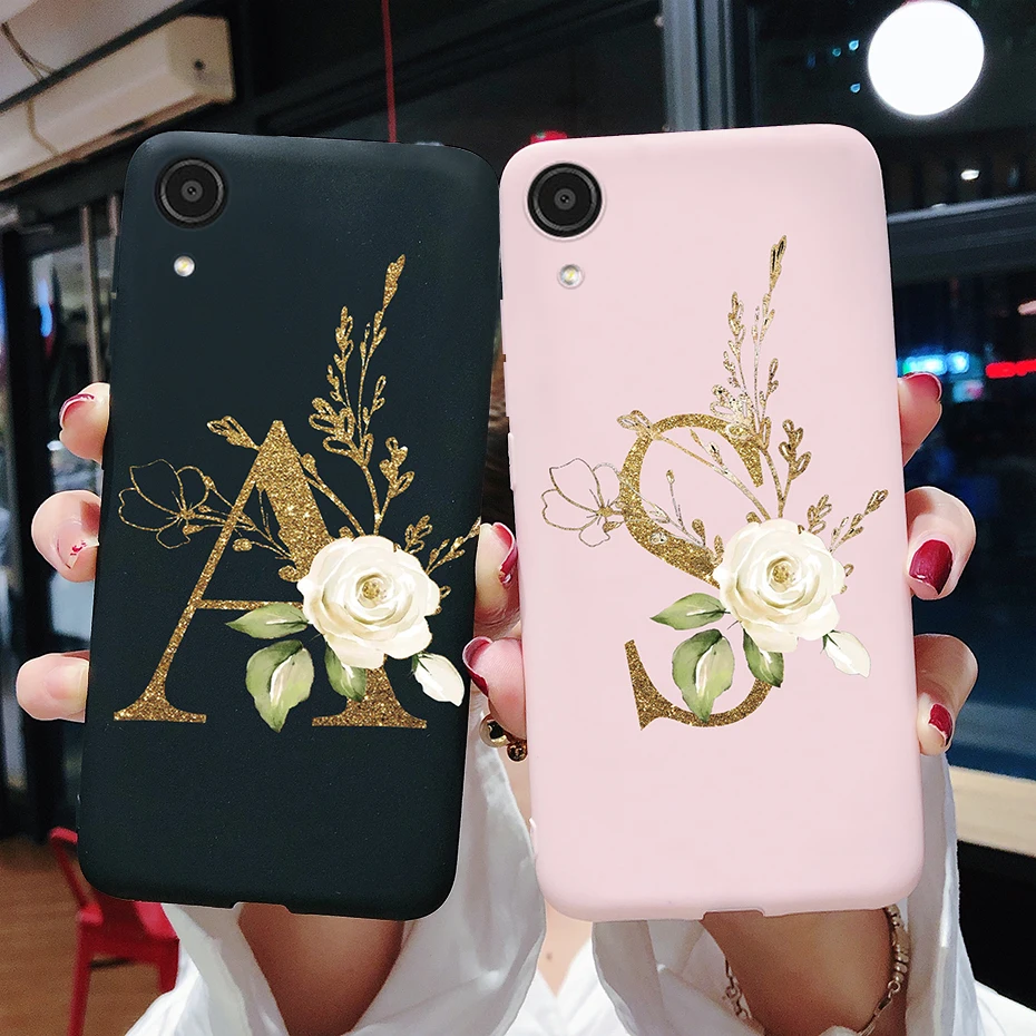 For Samsung Galaxy A03 Core Case SM-A032F Soft Silicone Cute Letters ...