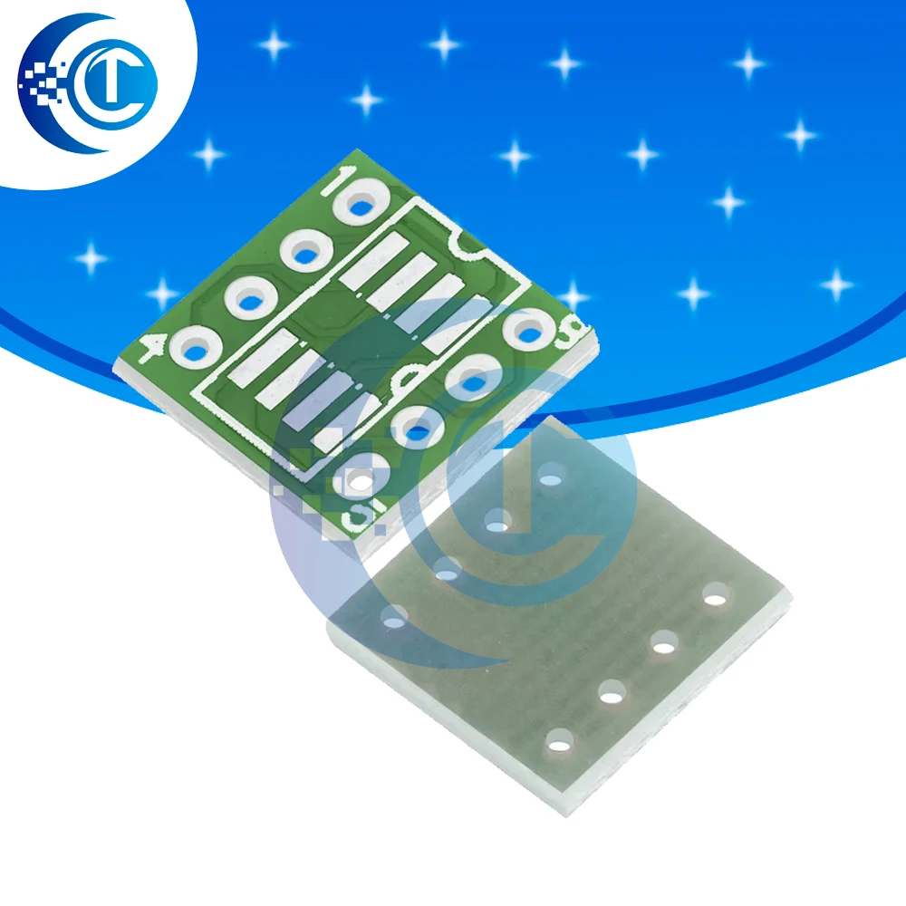 10PCS SOP8 SO8 SOIC8 TO DIP8 Interposer board pcb Board Adapter Plate ...