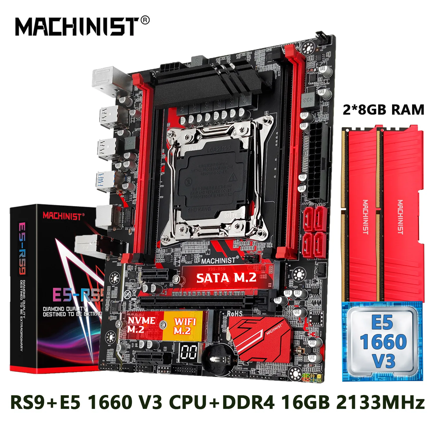 MACHINIST-Conjunto-de-placa-base-X99-LGA-2011-CPU-Xeon-E5-1660-V3 ...