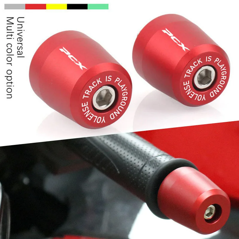 Motorcycle Handle Bar End Handlebar Grips Ends Cap Plug Slider Cover ...