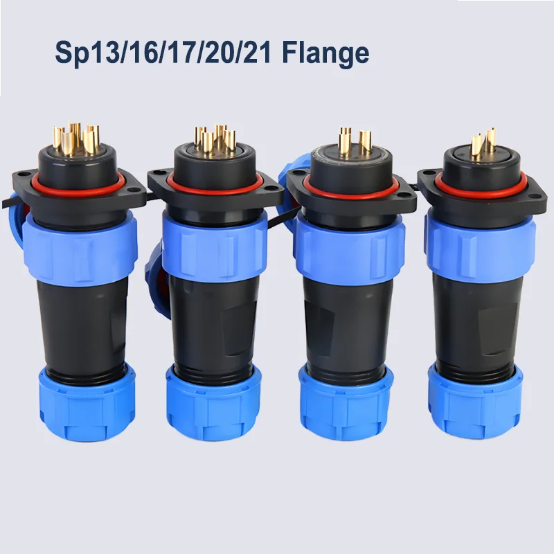 Sp13 Sp16 Sp17 Sp20 Sp21 SD13 Aviation Waterproof Plug Socket Connector Flange 2 3 4 5 6 7 9 12 ...