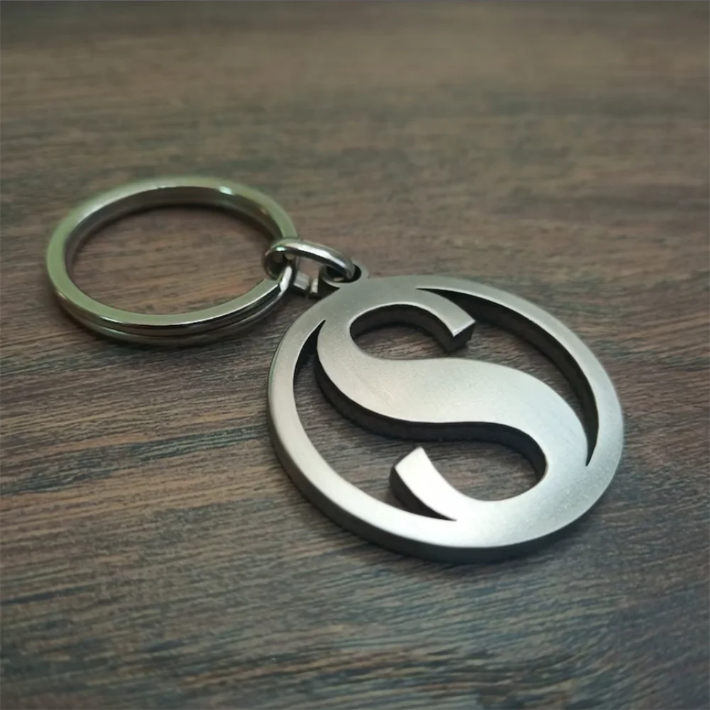 Personalizado-inicial-Keychain-a-o-inoxid-vel-Keychain-seu-inicial ...